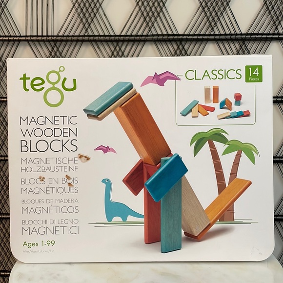 tegu | Toys | Tegu Magnetic Wooden Block 4 Piece Classics Box Included ...